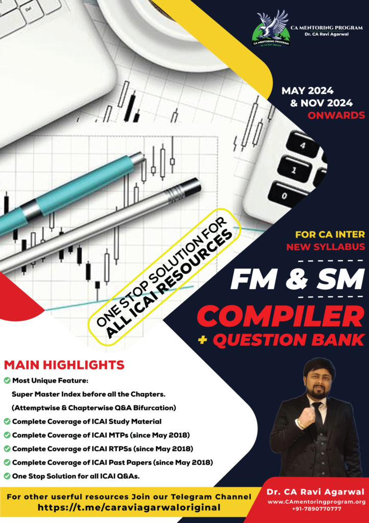 CA Inter Financial Management and Strategic Management Compiler (May 2024 & Nov 2024) (At Admin ...